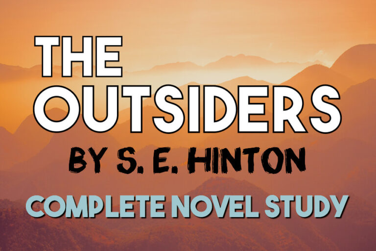 24 Lesson Plans For Teaching The Outsiders | Entire Novel Study