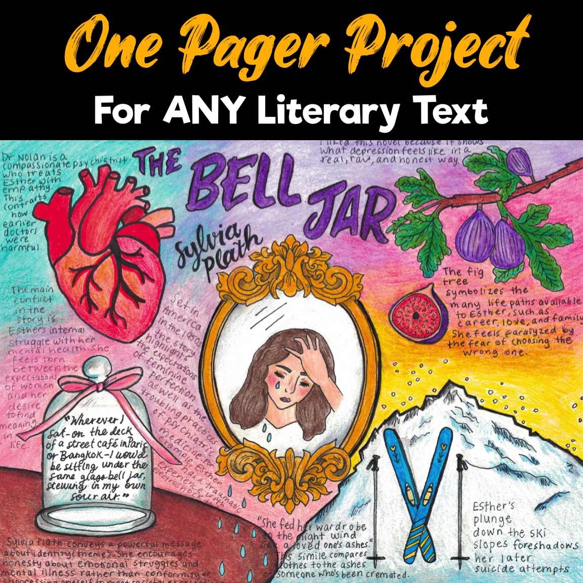 Free One Pager for any Literary Text